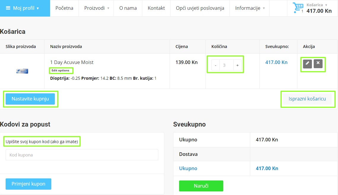 Kako naručiti | Optika Online